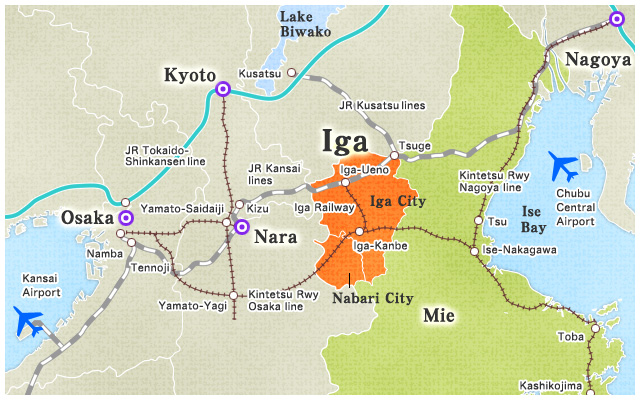 Home town of Iga-ryu Ninja | The Root of Ninja [English]